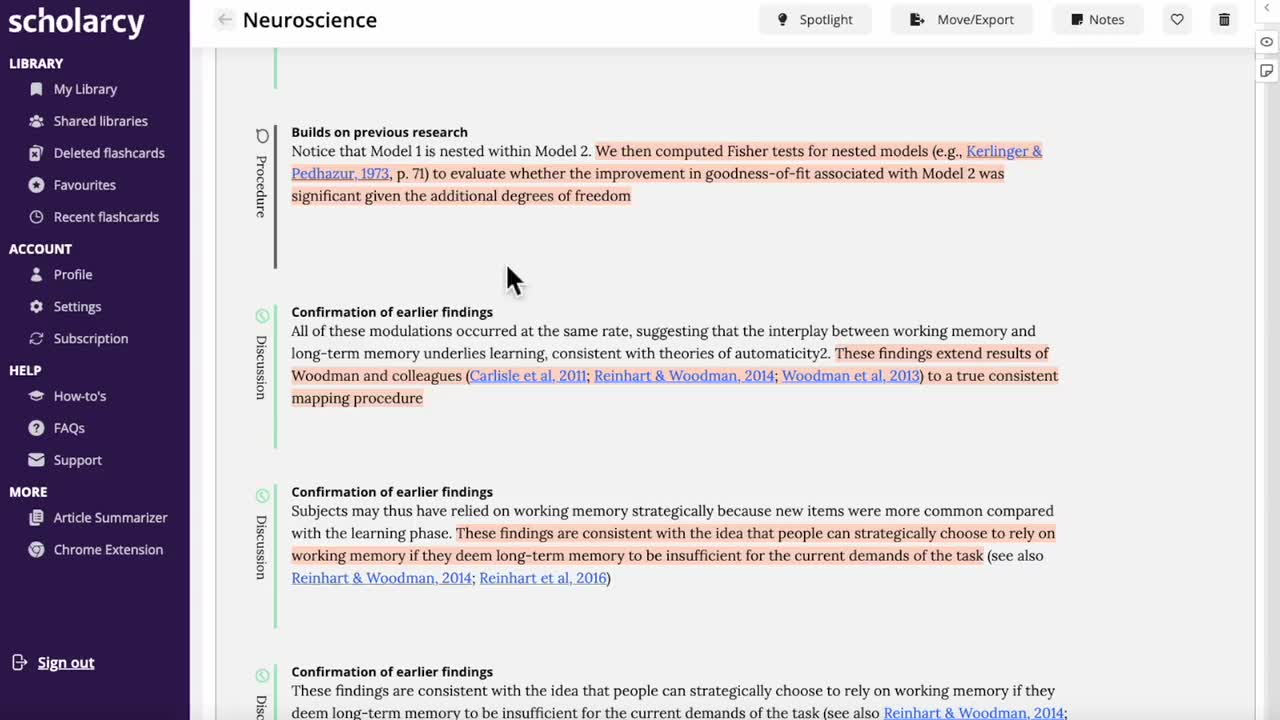 Supercharge your reading - Scholarcy User Guide